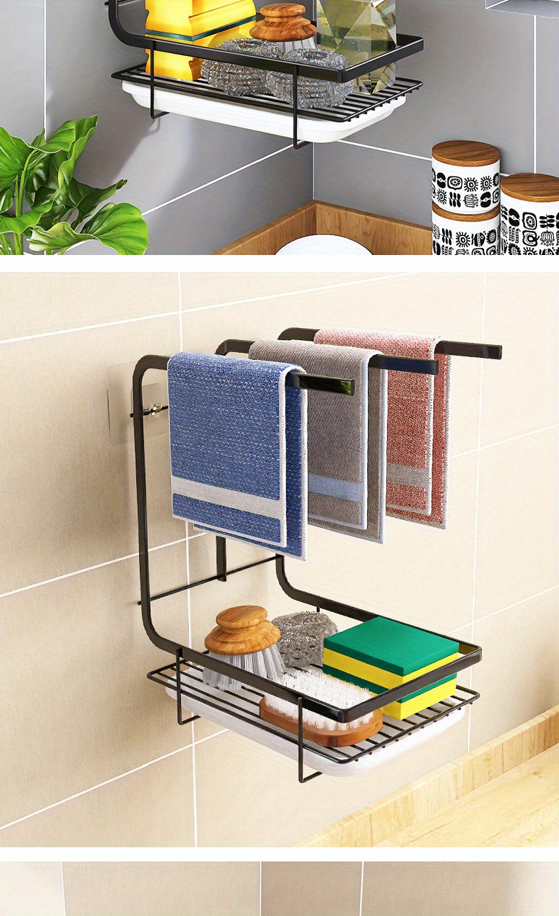 Rag Rack Kitchen Storage Rack Household Countertop - Temu Australia