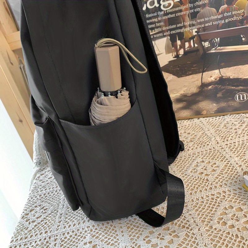 Nylon Solid Simple Trendy Casual Students - Temu Ireland