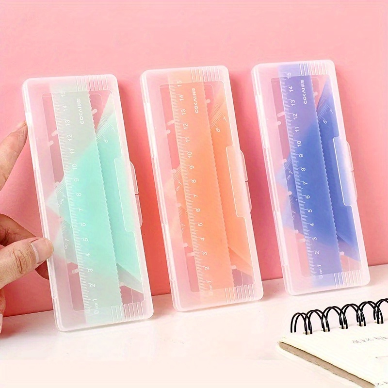 kawaii gradual straight ruler protractor drawing - Temu Australia
