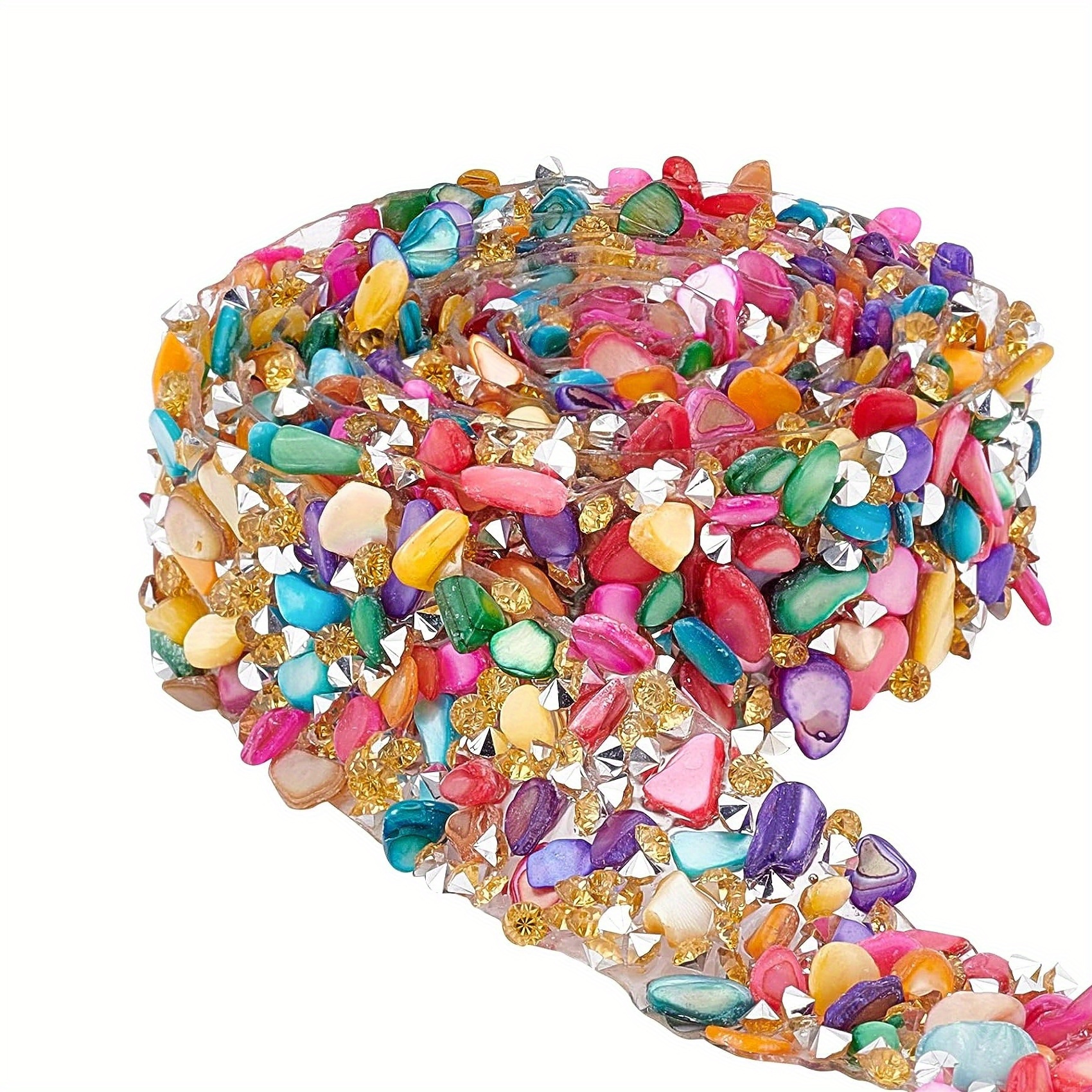 Crystal Stone Beads Tape Hot Gemstone - Temu