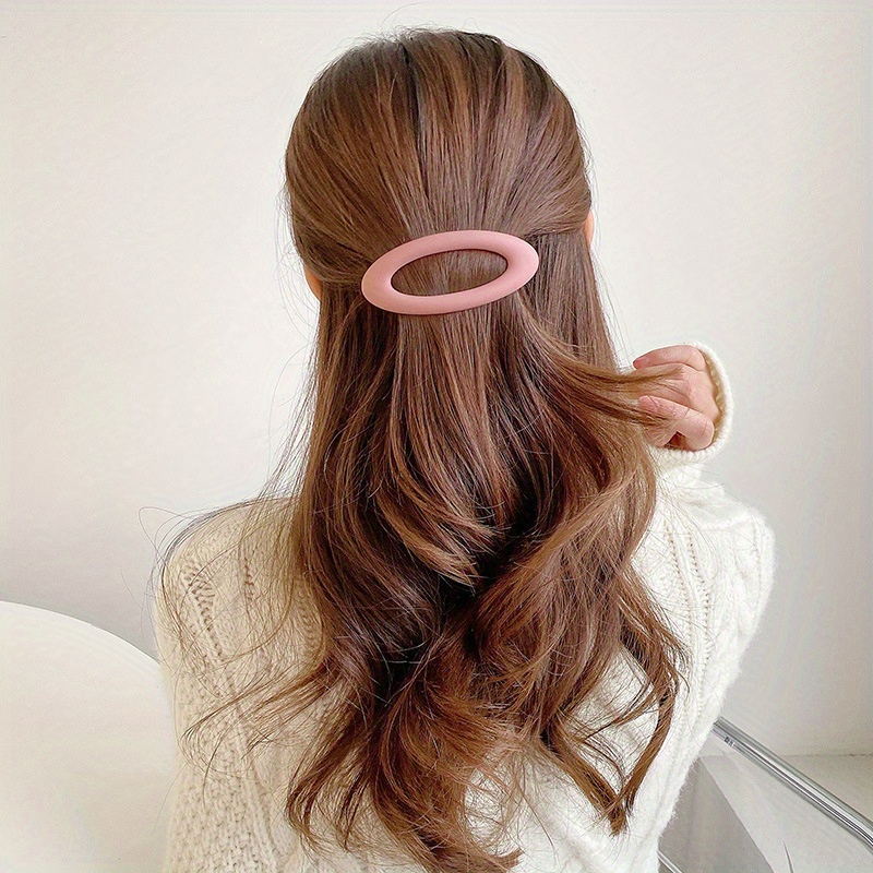 Simple Matte Spring Clip Back Head Frosted Top Clip - Temu Canada