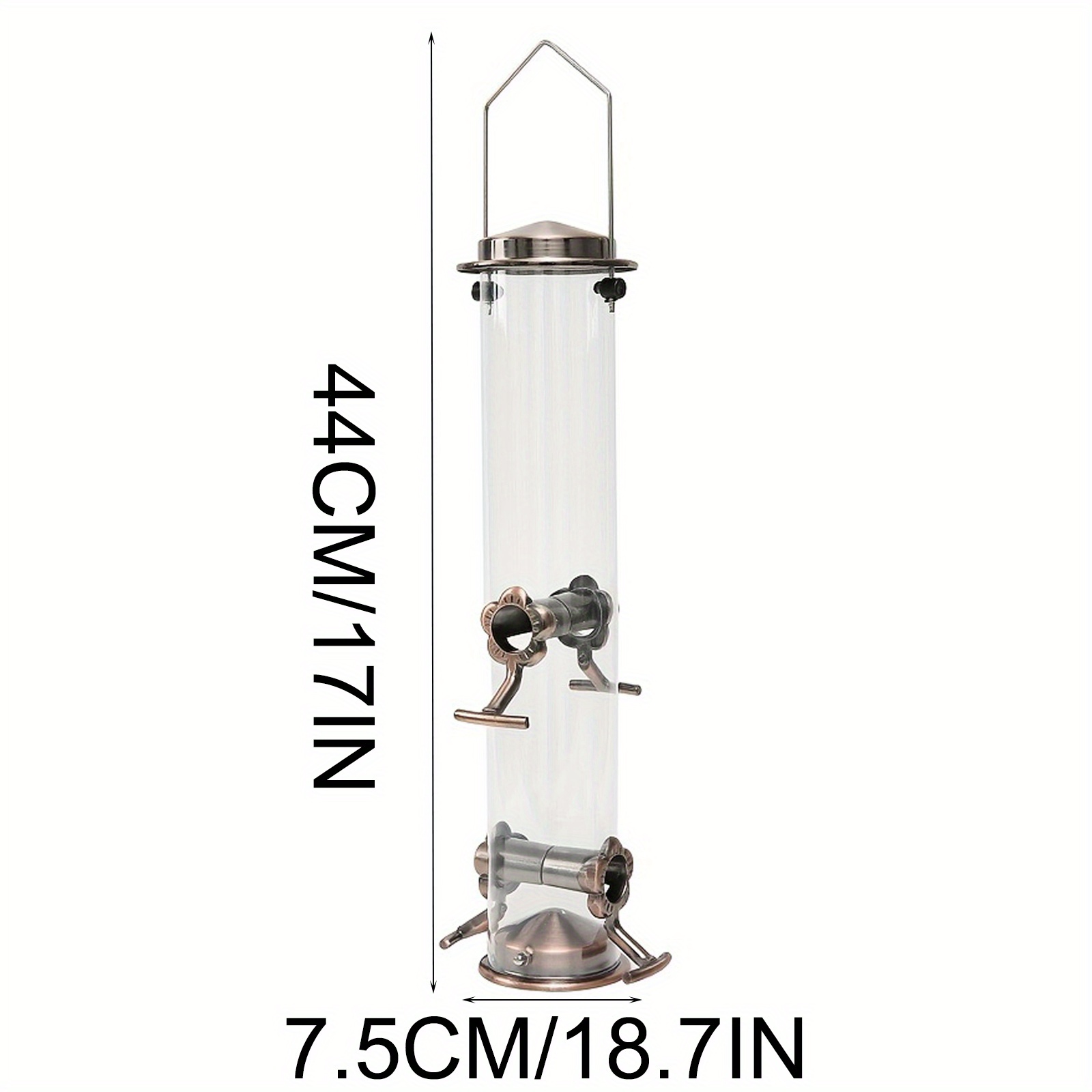 Metal Bird Feeders Brushed Copper Wild Bird Feeder Outdoors - Temu