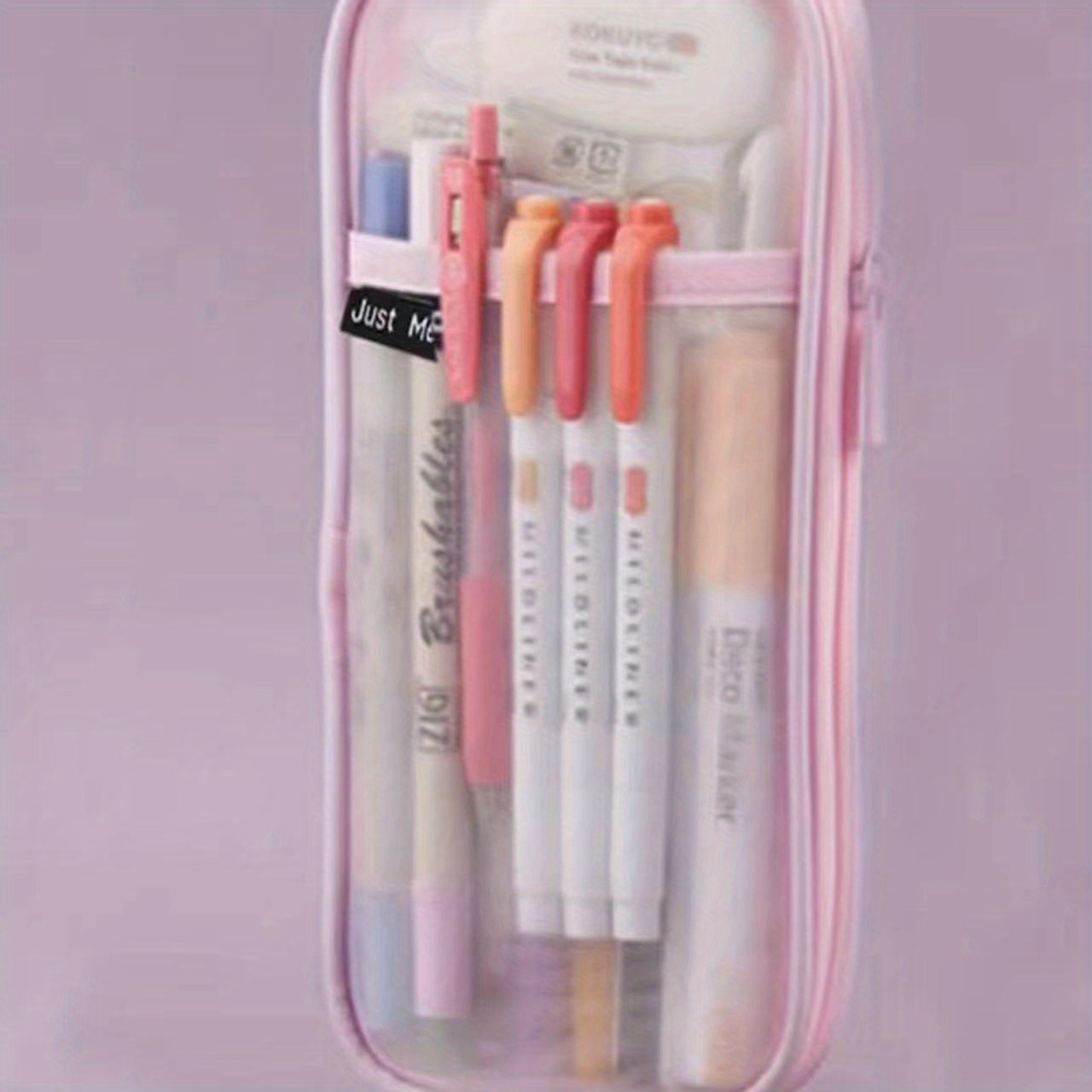 Simple Transparent Pencil Case Stationery Case Stationery - Temu United ...