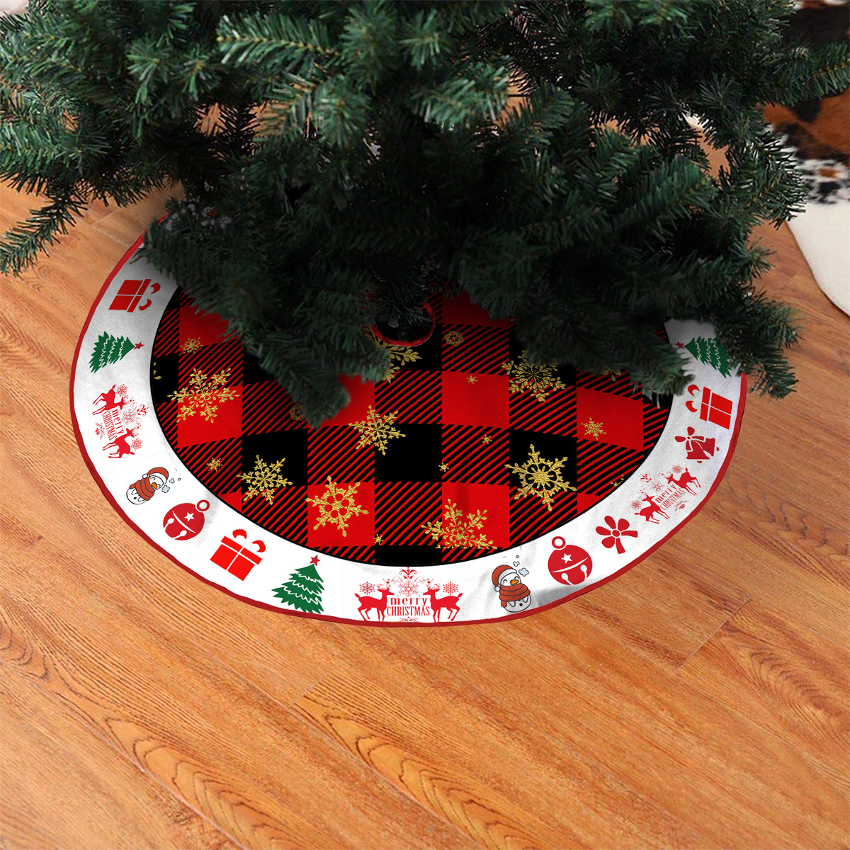 1pc Christmas Tree Skirt Holiday Christmas Tree Decoration Christmas ...