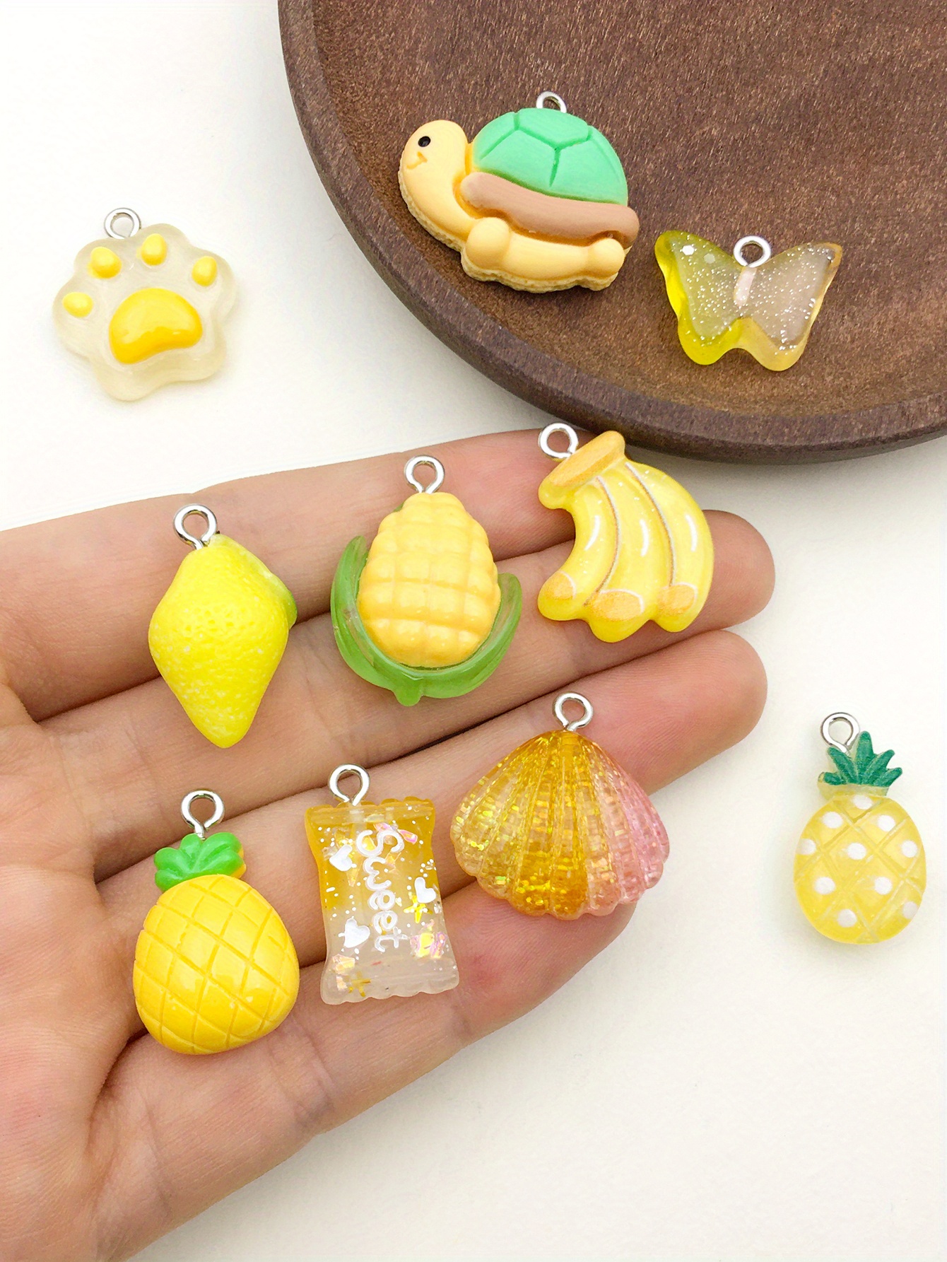 3d resin cute charms yellow solid corn - Temu Australia