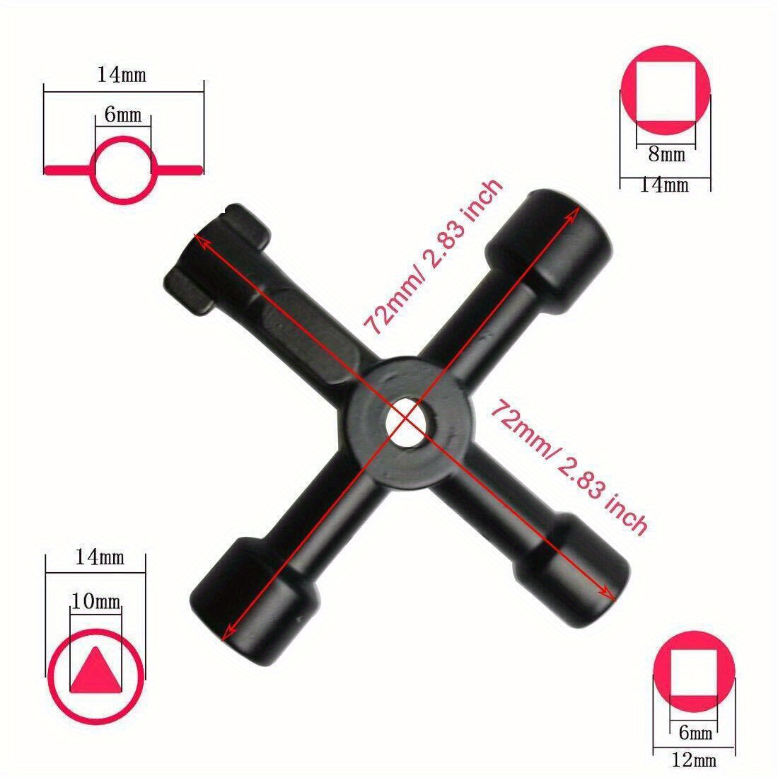 4 way multi functional utility key water electricity gas - Temu United ...