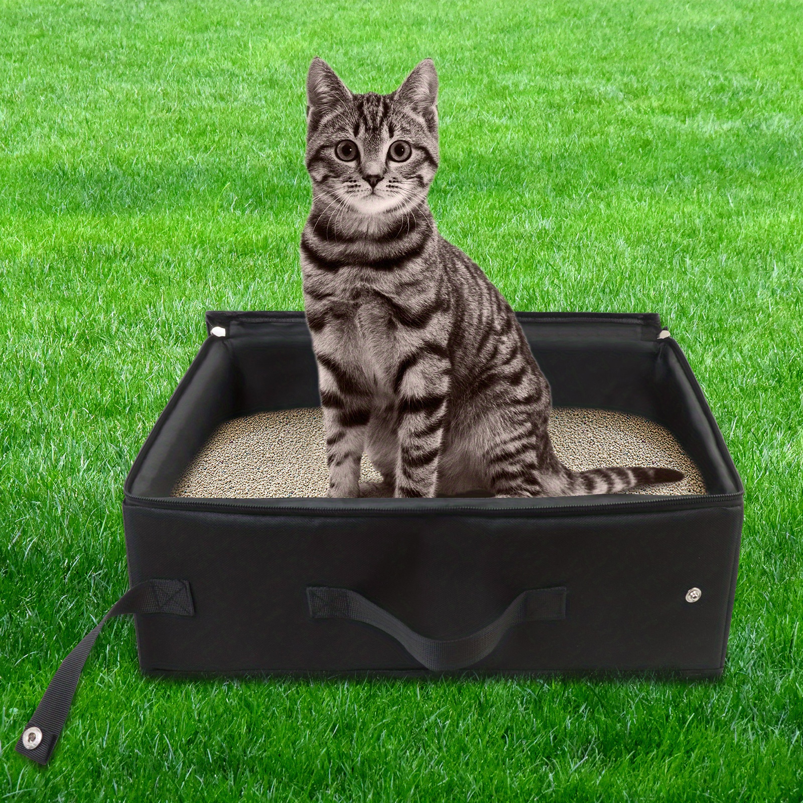 foldable portable cat litter box rectangle cloth - Temu Norway