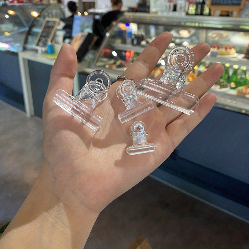 transparent small clips ticket clips snack seal clips - Temu Norway