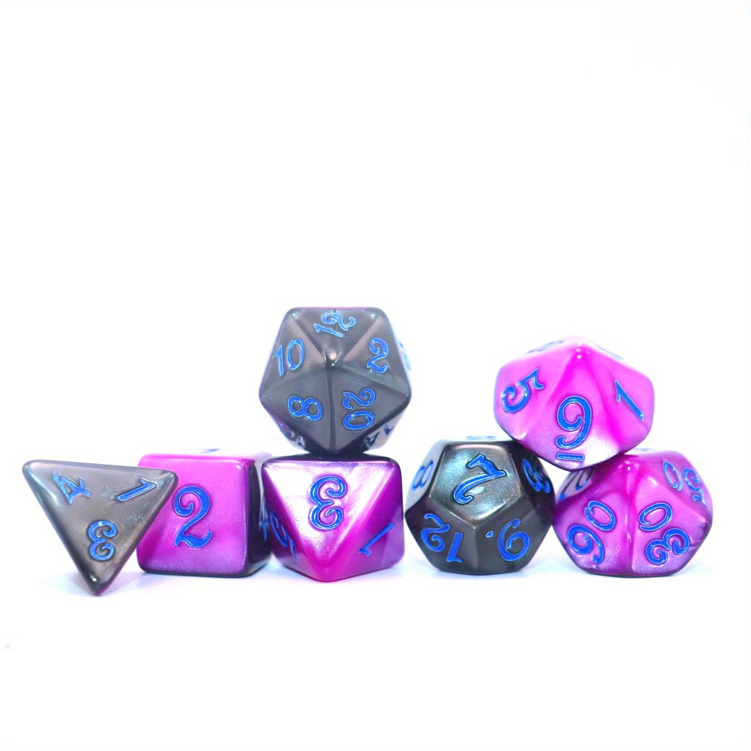 Game Dice Purple Black Dice Dice Roleplaying - Temu Norway
