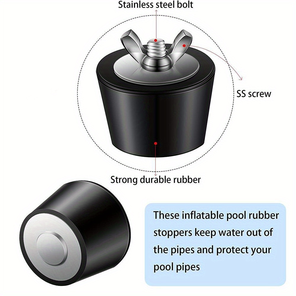Swimming Pool Leak Proof Rubber Pool Antifreeze Plug Winter - Temu