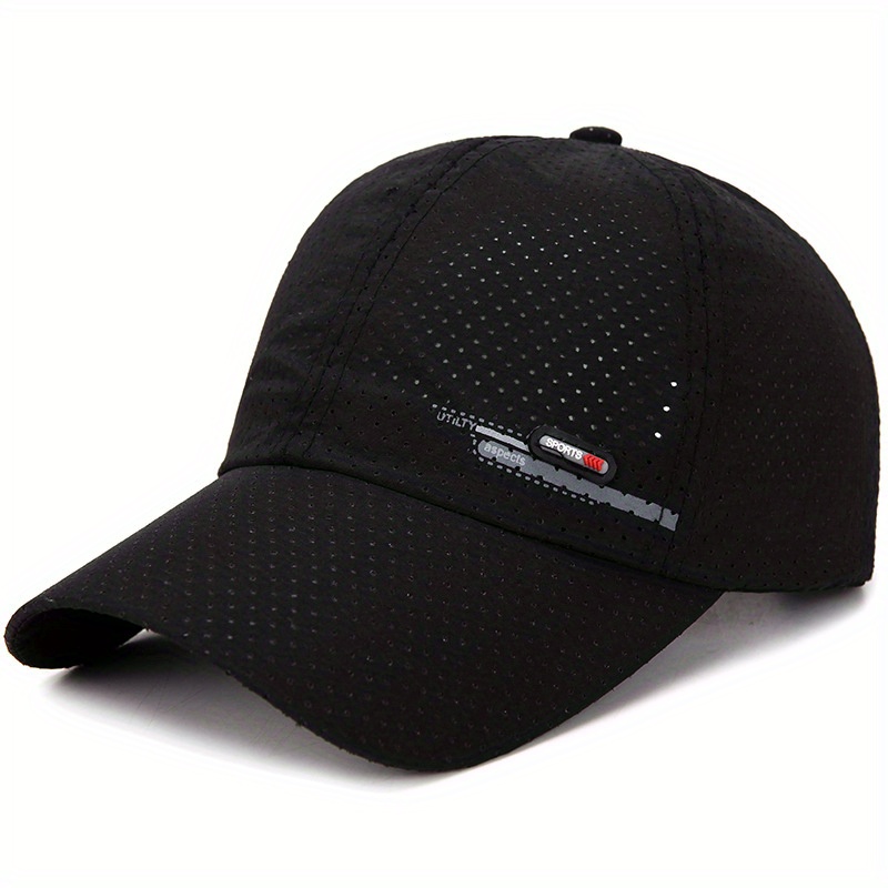 1pc unisex sunshade breathable mesh baseball cap quick drying cap with ...