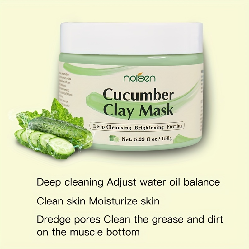 Cucumber Peel Gel Facial Clay Mask Face Mask Refreshes Skin - Temu