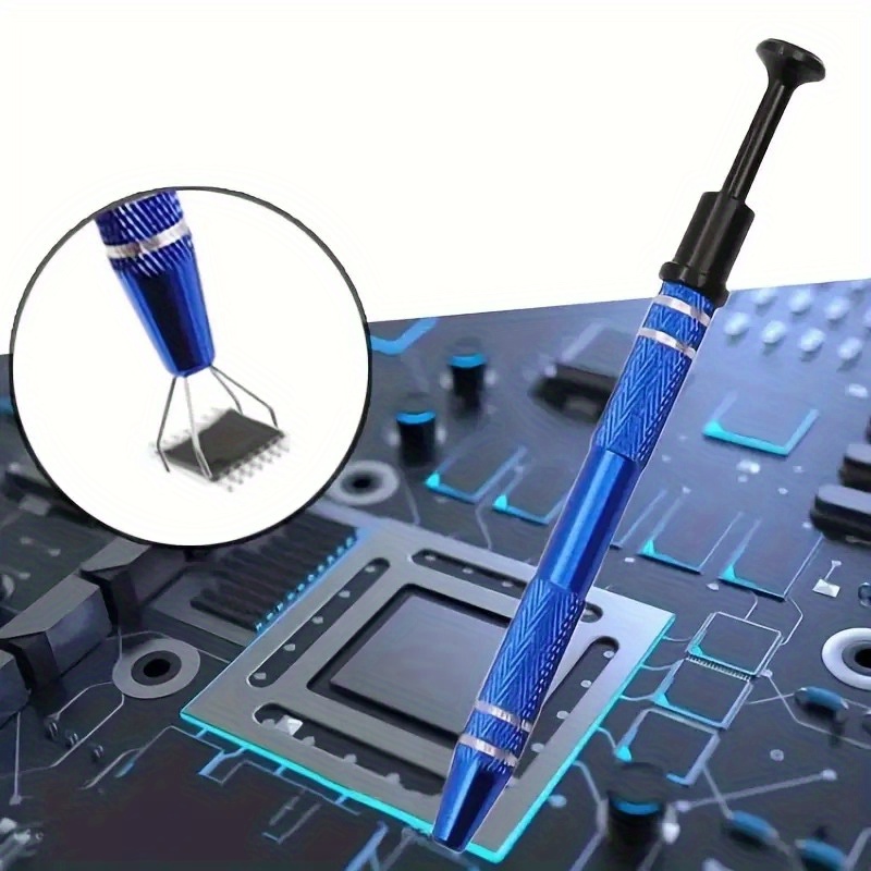 Ic Extractor Electronic Components Blue Four claw Pick Pen - Temu