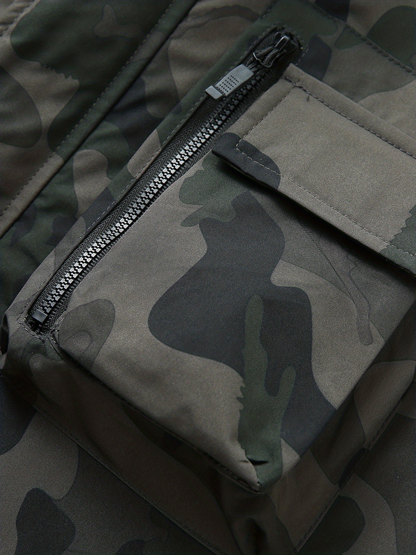 men's camouflage hooded jackets multi pockets casual - Temu