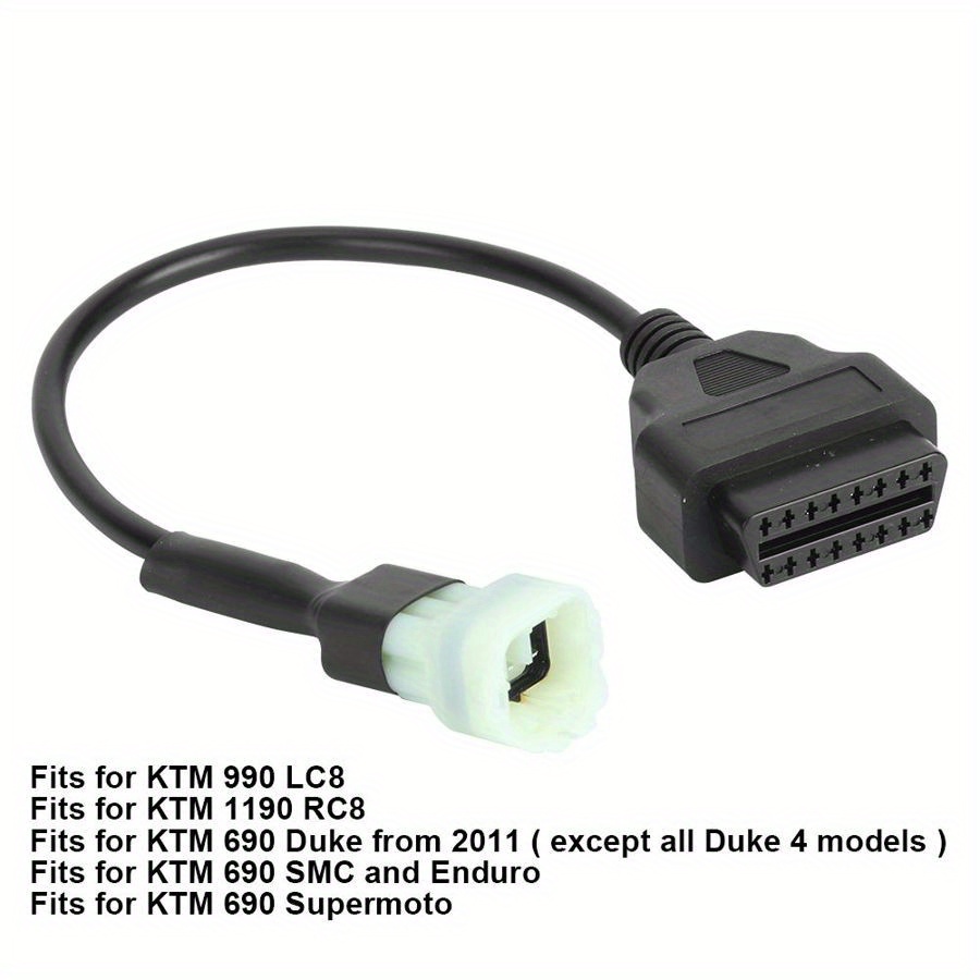 Connector Obd2 Motorcycle Motobike 6 Pin 16 Pin - Temu