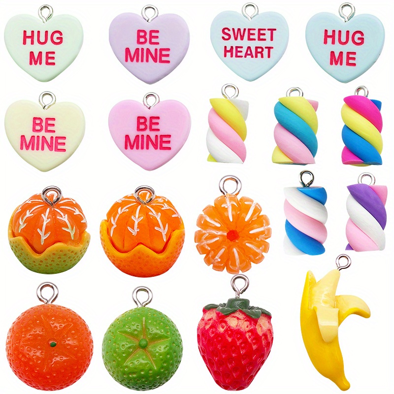 Mixed Resin Charms Imitation Food Fruit Series Cotton Candy - Temu ...