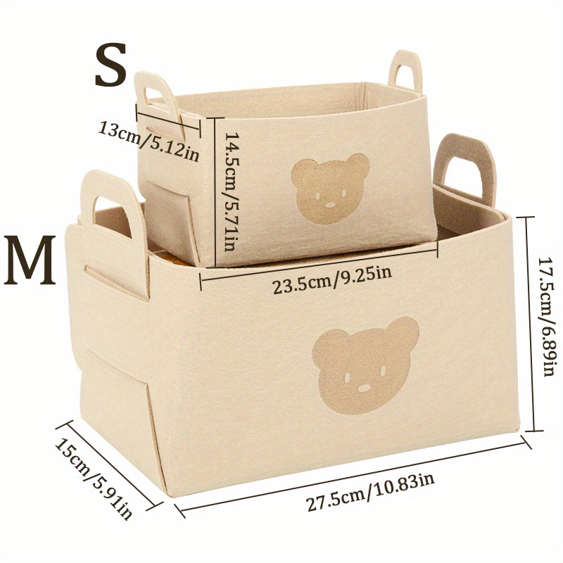 Storage Organizers Felt Fabric Foldable Toy Storage Bins - Temu Portugal