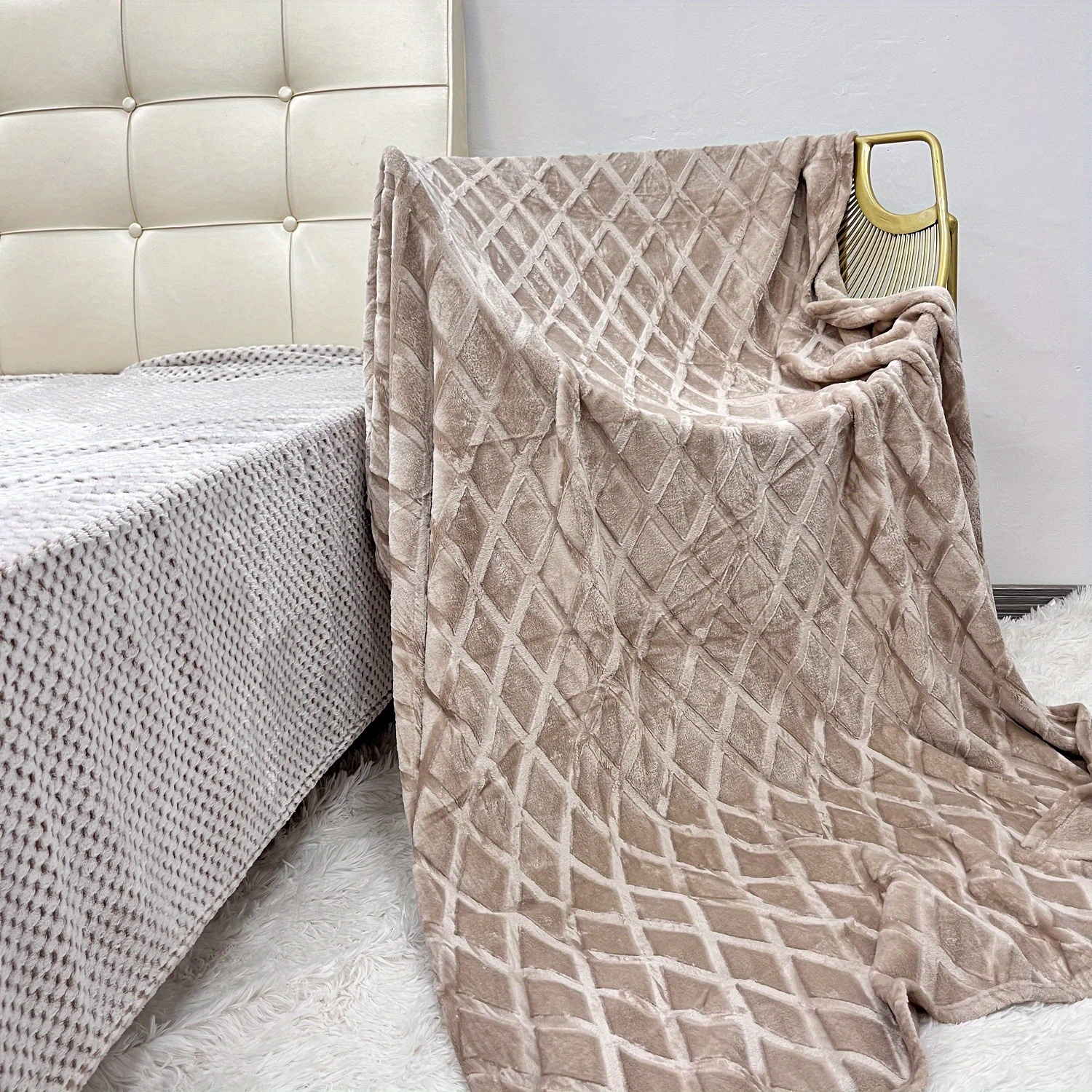 Fleece Throw Blanket Couch Sofa Fuzzy Soft Cozy Blankets - Temu New Zealand