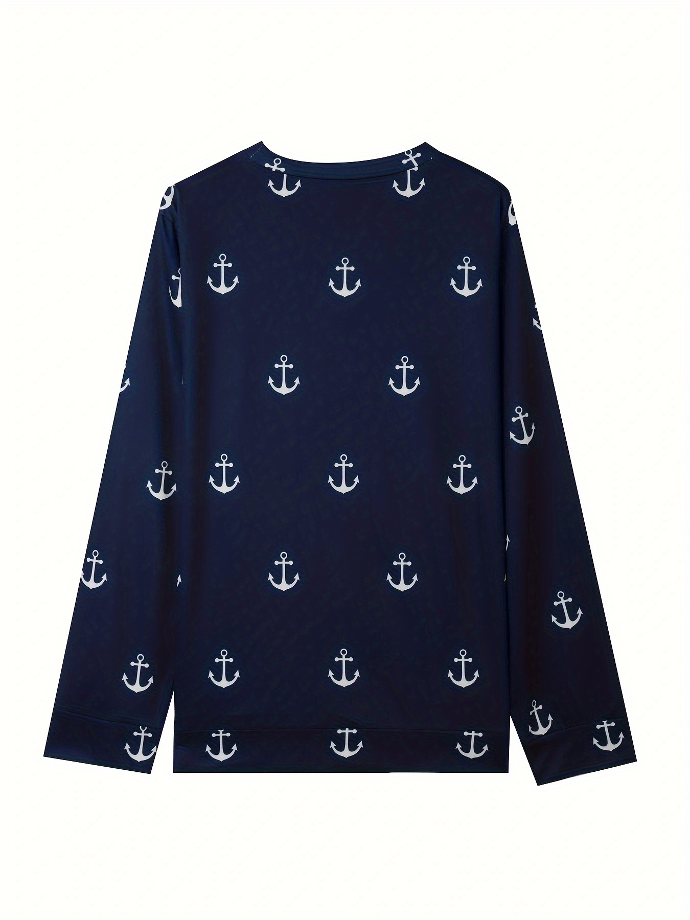 Print Loose Sweatshirt Casual Long Sleeve Crew Neck - Temu