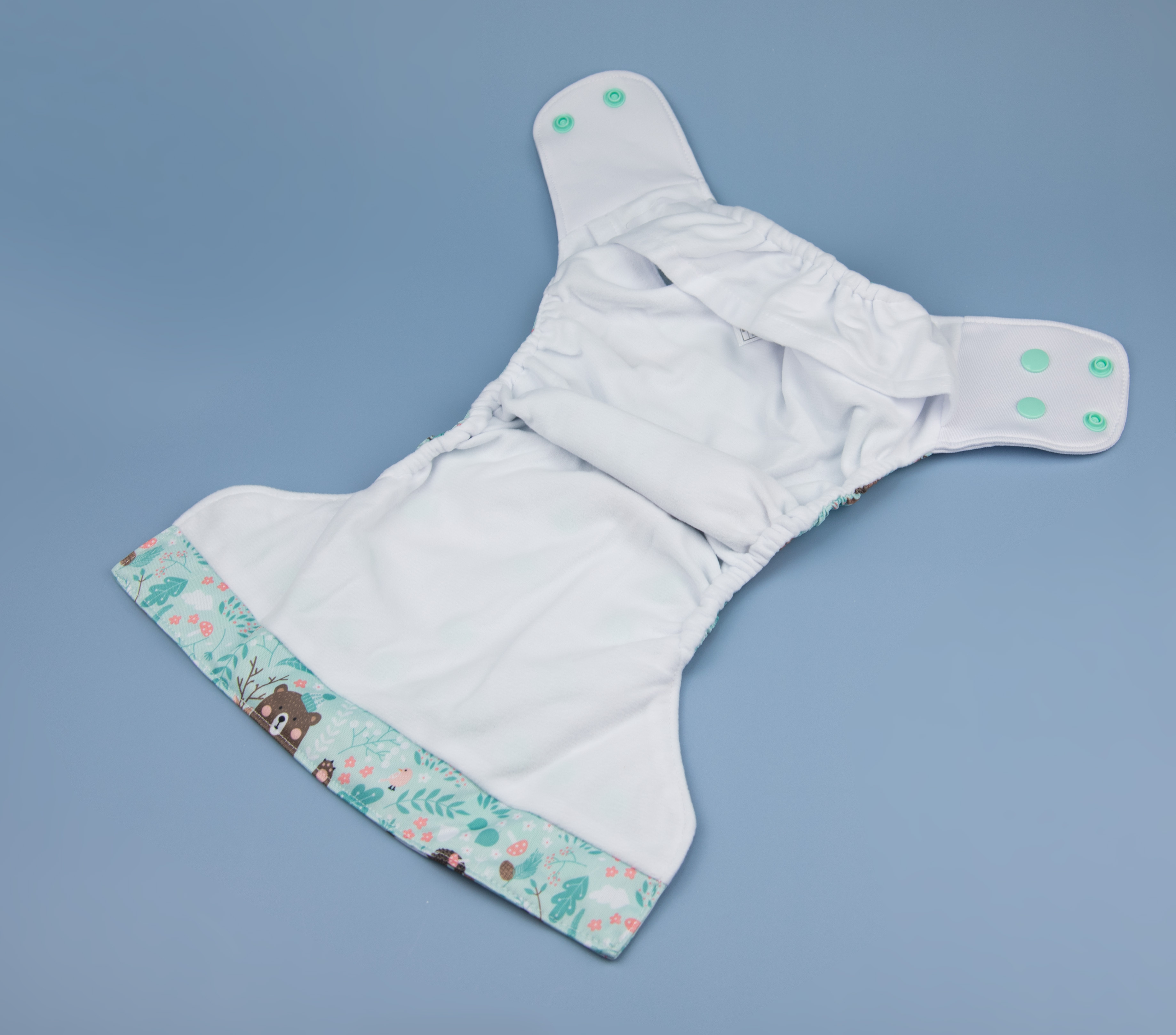 Baby Cloth Diaper Cute Size Pocket Diaper With Elastic Tabs Reusable ...