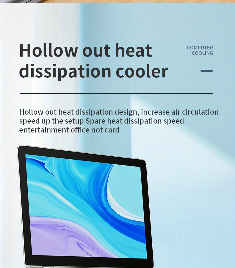 Laptop Stand Holder Desktop Height Increasing Folding - Temu Canada