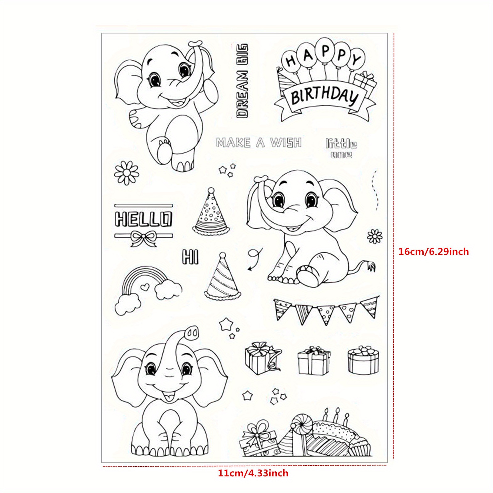 Diy Birthday Theme Crafts: Cute Animal Elephant Pig Birthday - Temu Denmark