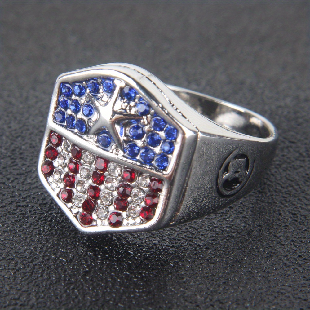 American Flag Ring High Quality Decorative Accessories - Temu New Zealand