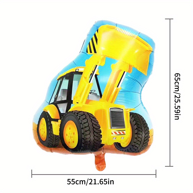 Aluminum Film Balloon Bulldozer Fire Truck Tractor Ice Cream - Temu Norway