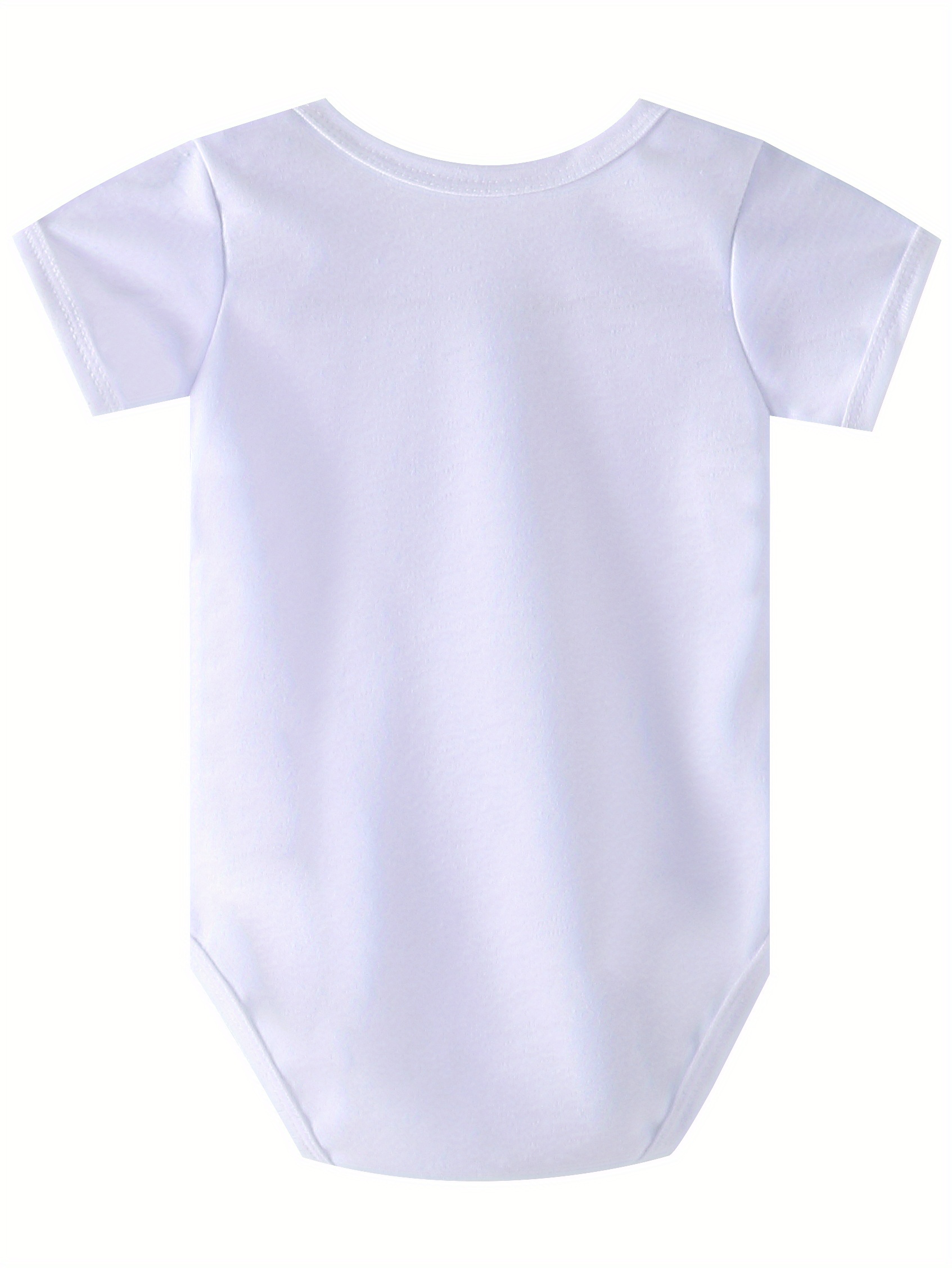 New Letter Print Baby Cute Romper Short Sleeve - Temu United Kingdom