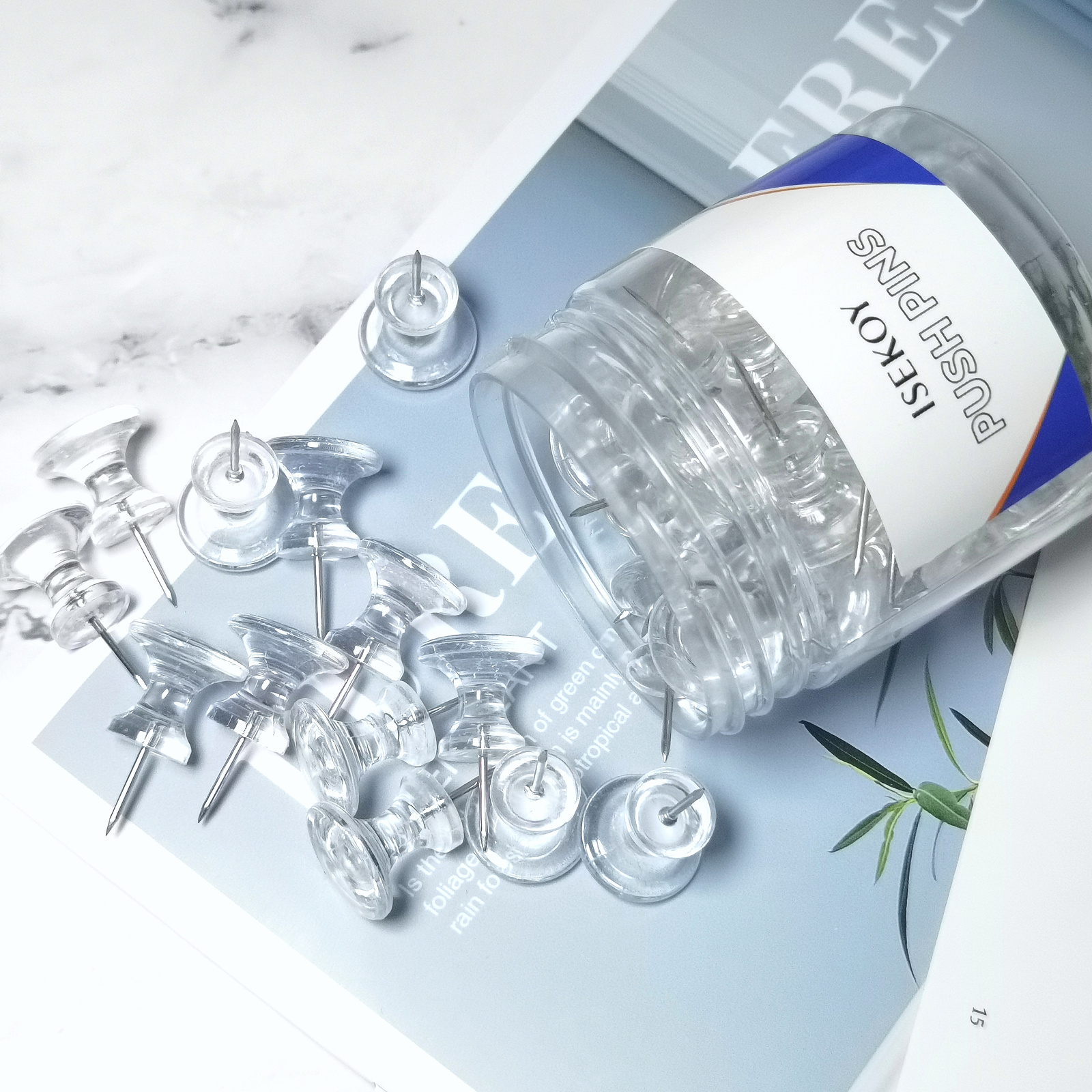 Clear Large Push Pins Cork Board Thumb Tacks Bulletin Board - Temu ...