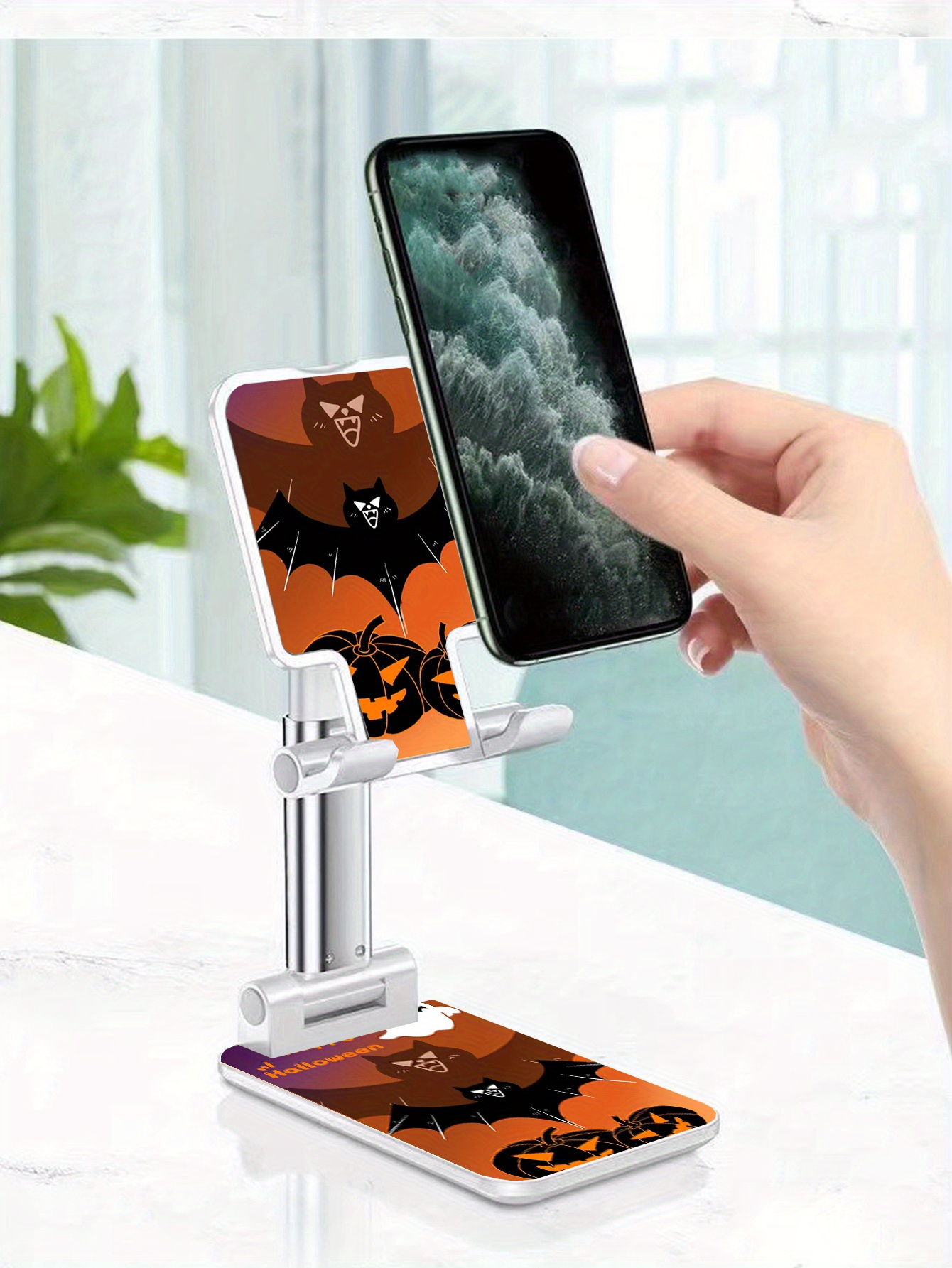 Halloween Tooth Pumpkin Phone Holder - Temu Netherlands