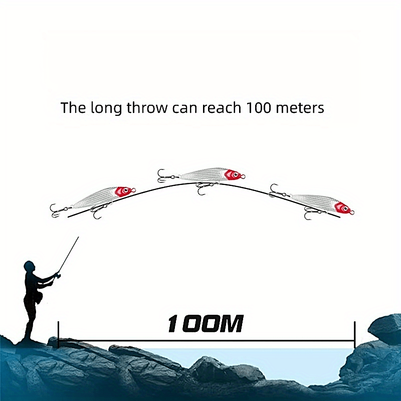 Far Throwing Lead Fishing Lure Fork - Temu