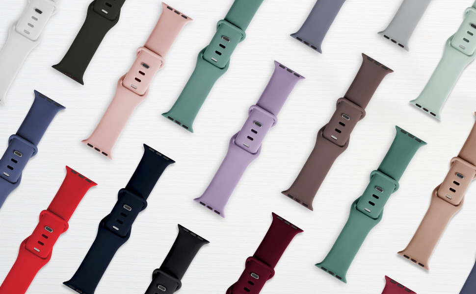 Sport Bands Compatible Iwatch Band Soft Silicone Waterproof - Temu ...