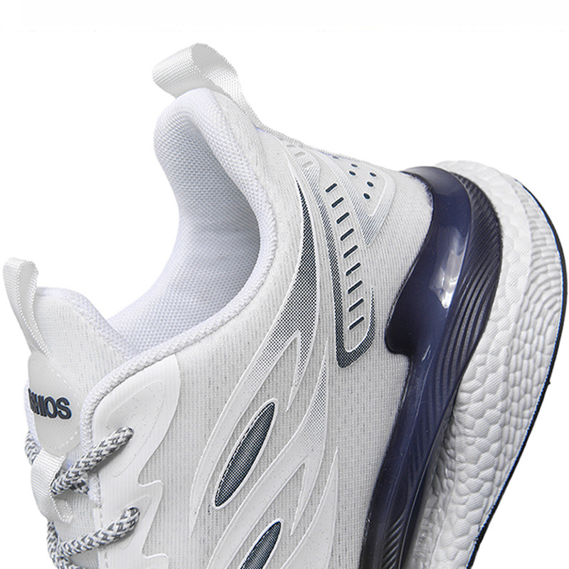 Mens Lace Up Sneakers Athletic Shoes Shock Absorbing And Breathable ...