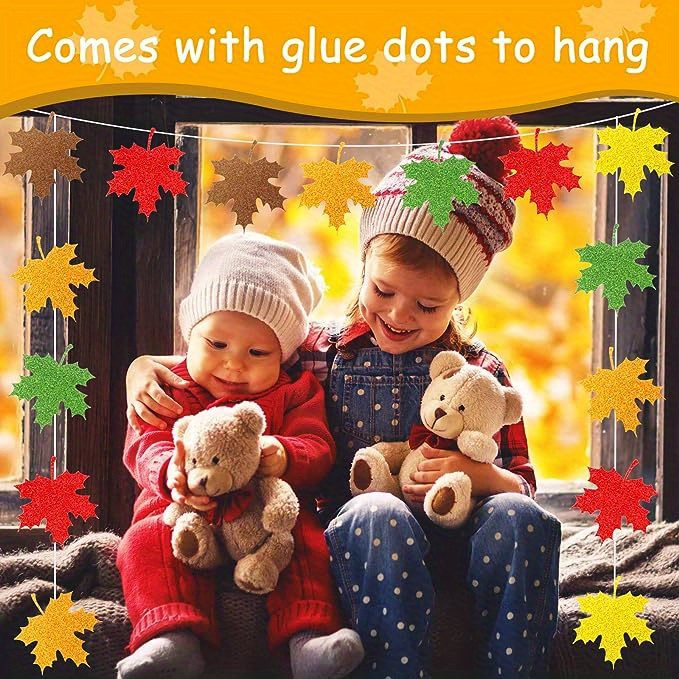 Large Autumn Leaf Decoupage Glitter Paper Leaves Die Cut - Temu Australia