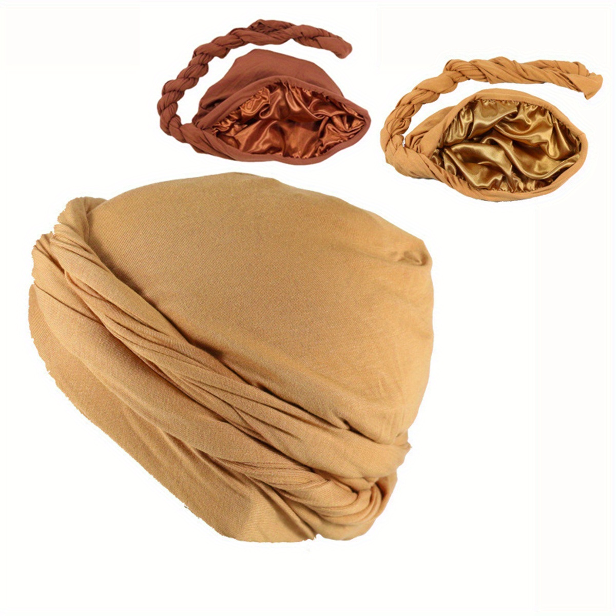 1 Stück Unisex-turban Mit Seidigem Satinfutter, Mit | Temu Switzerland