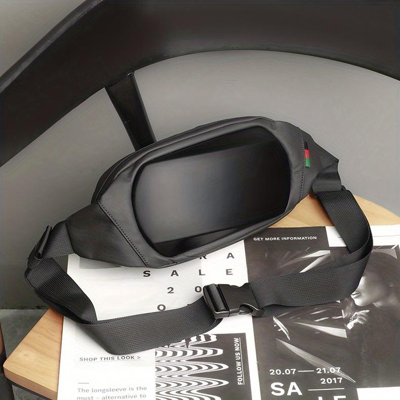 New Waist Bag Men's Chest Bag Waterproof Eva Hard Shell - Temu