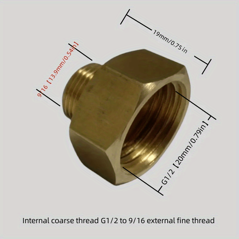 European Standard G3/8 Faucet Convert Us Standard 9/16 - Temu United ...