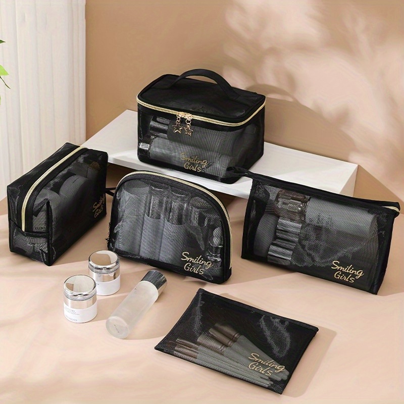 Mesh Clear Makeup Bag Purse Breathable Mesh Cosmetic Bag - Temu United ...