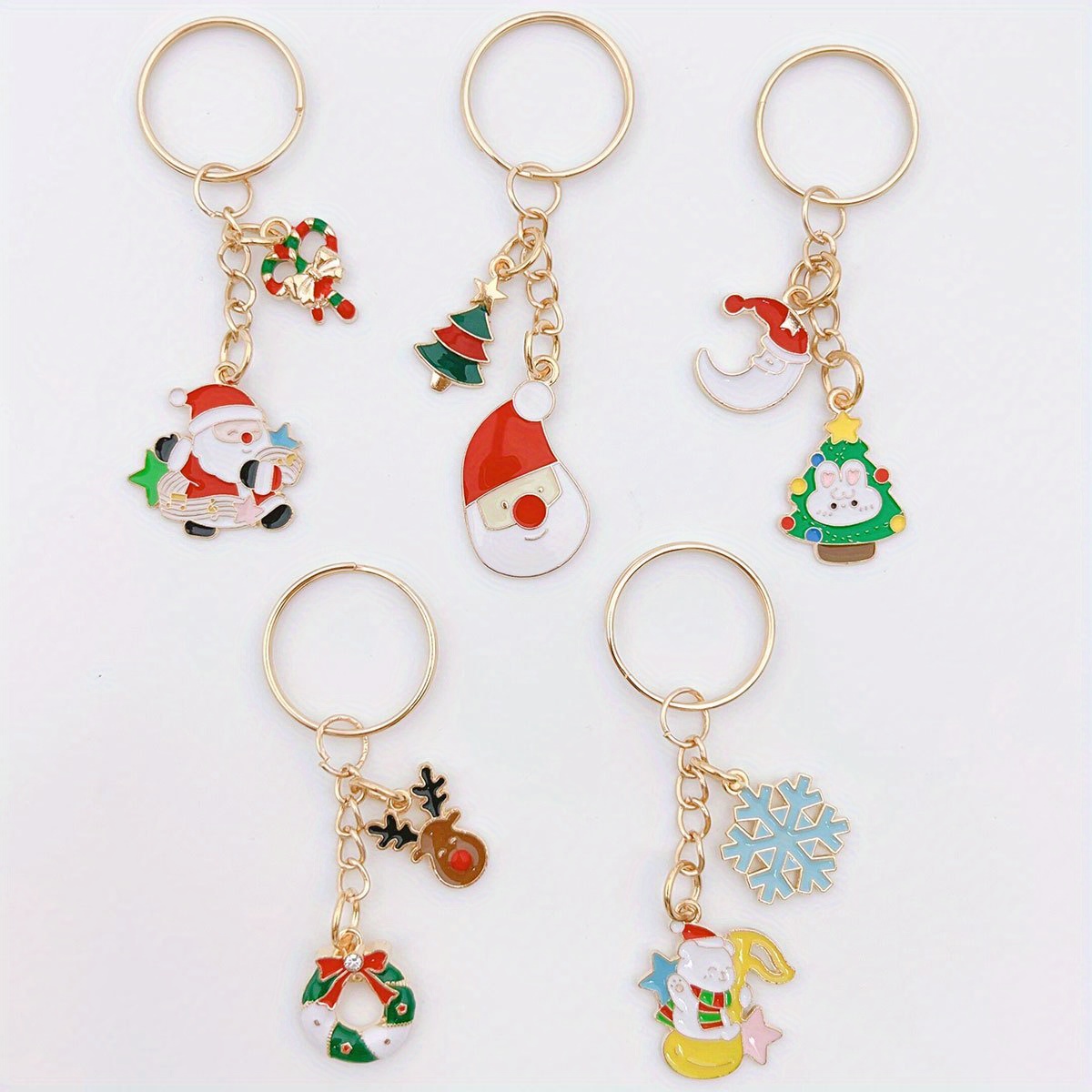Christmas Alloy Keychain - Temu