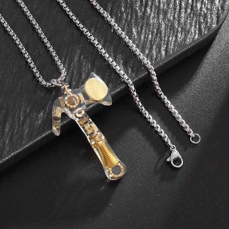 Men's Creative Ax Hammer Pendant Necklace Gift For Boyfriend - Temu ...