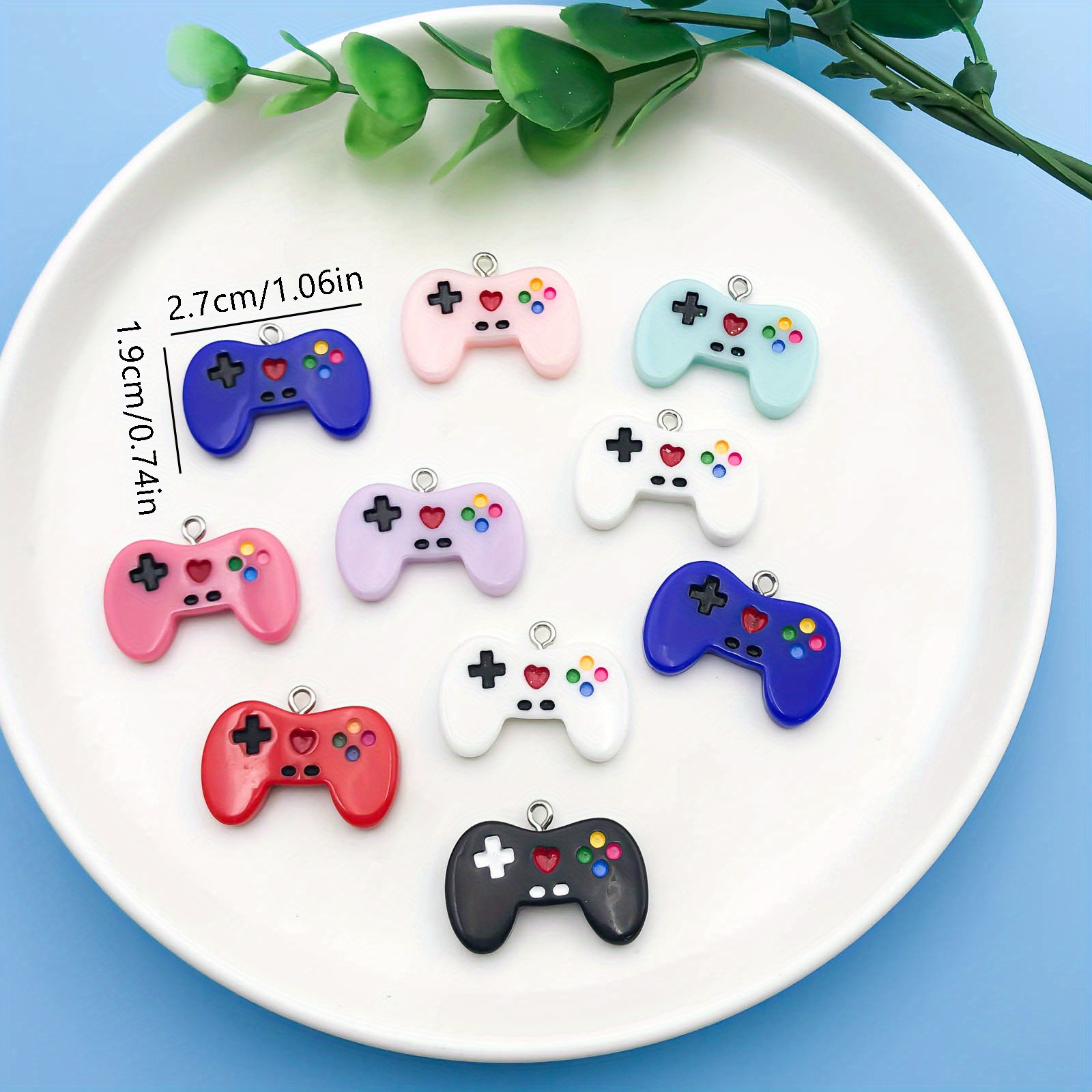 Randomly Colorful Resin Game Controller Charms Pendants - Temu United ...