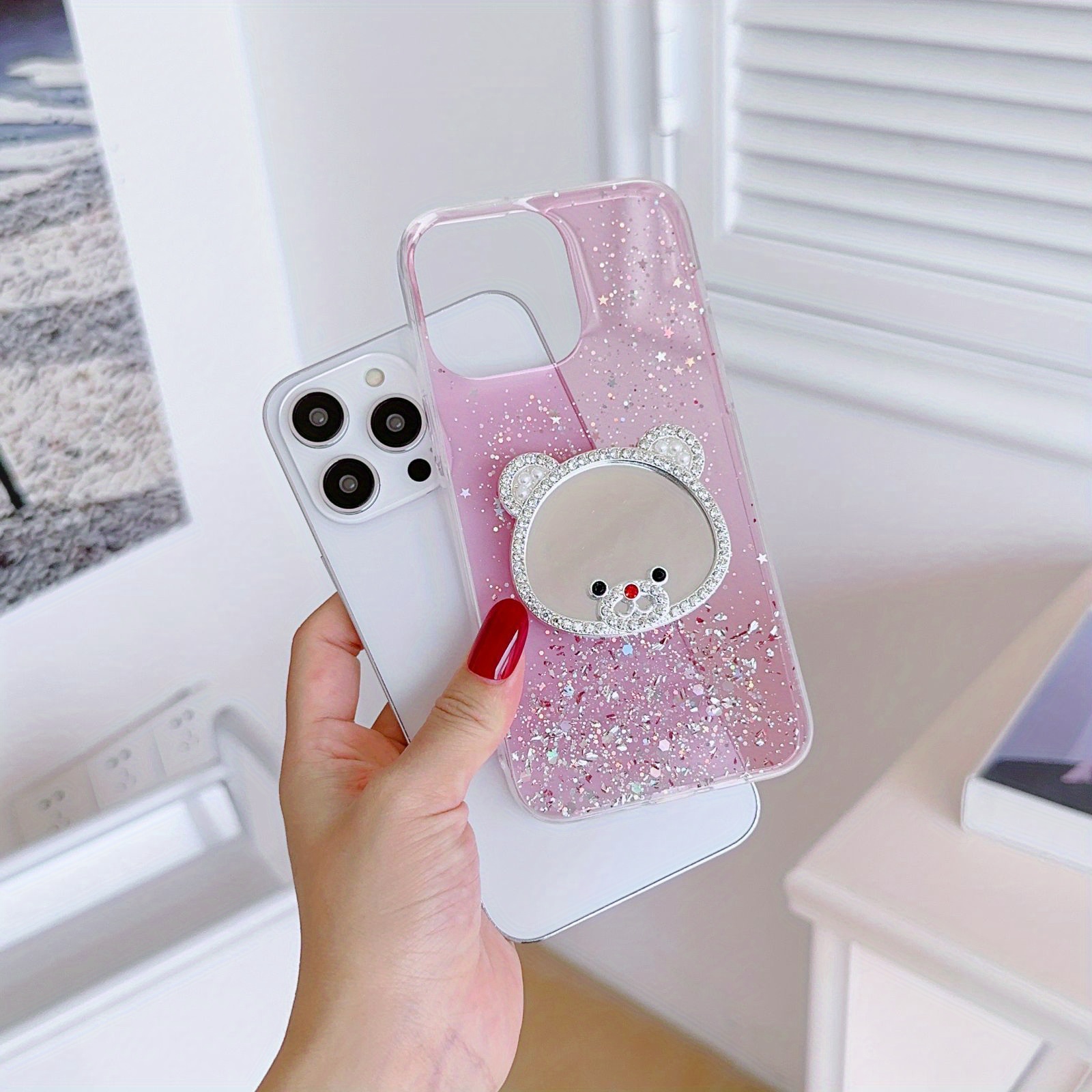 pink bear phone case a birthday gift girlfriend - Temu Australia