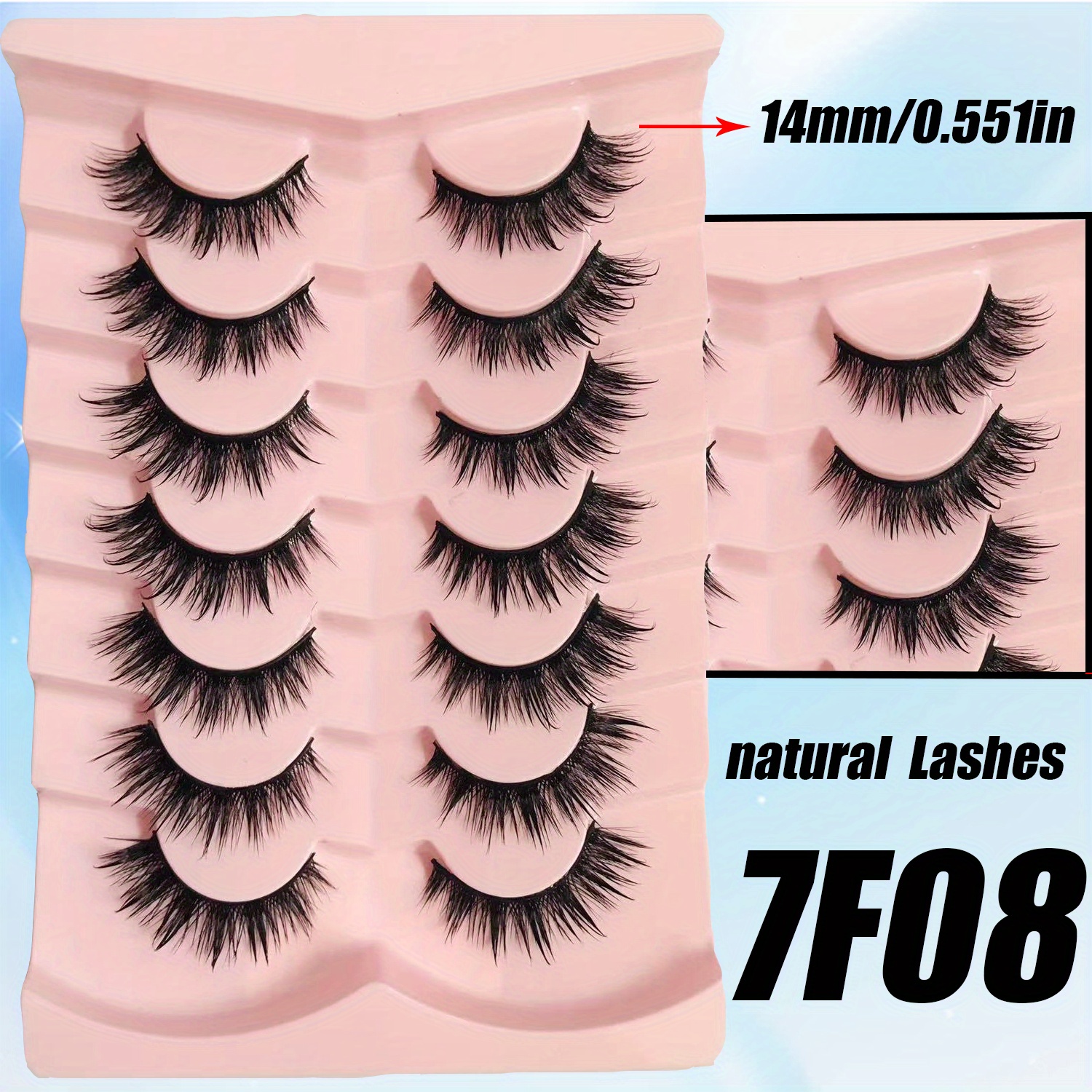 False Eyelashes Mixed Style Cat Eye Cartoon Manga Lashes 3d - Temu United
