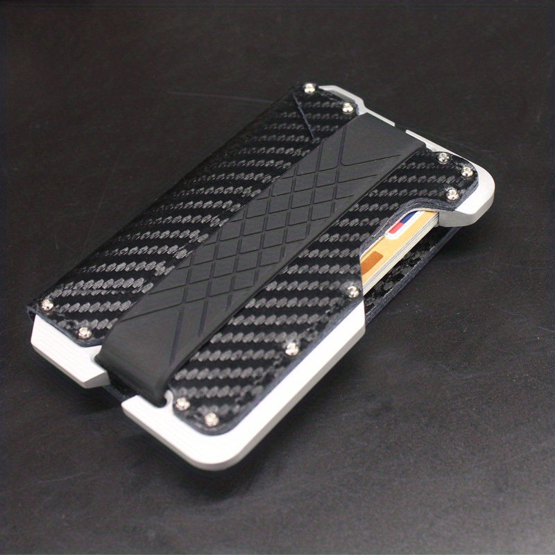 Rfid Blocking Wallet Mens Genuine Leather Aluminum Alloy Card Holder ...