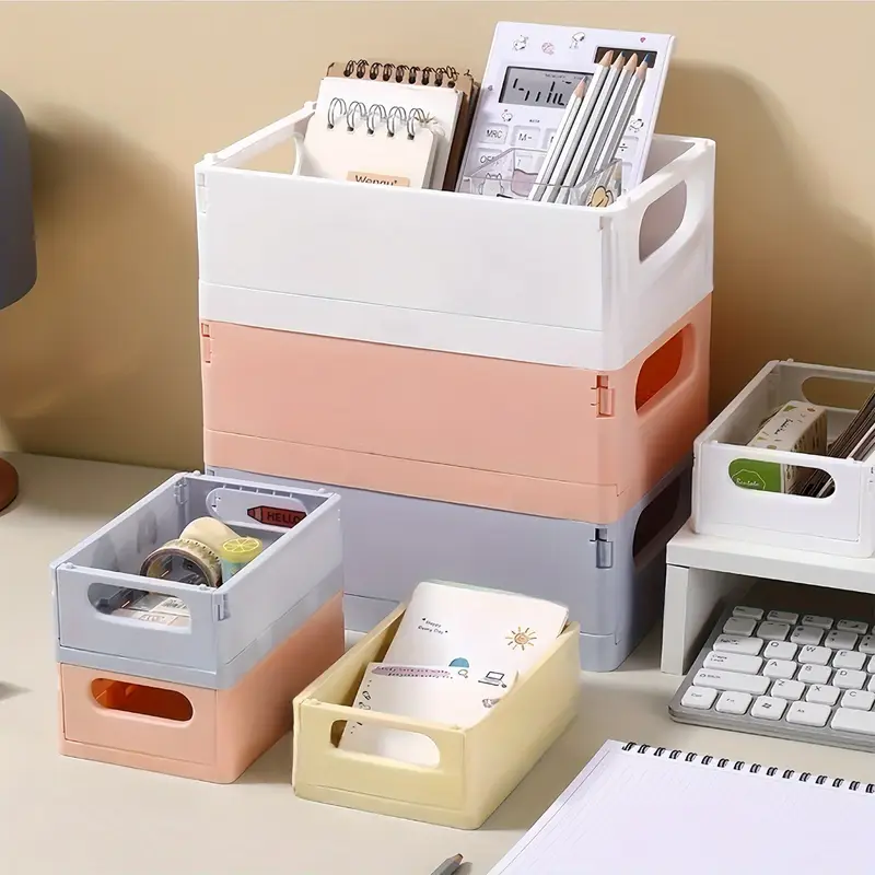 Storage Crates Organizer Collapsible Plastic Storage Basket - Temu Storage Crates Organizer Collapsible Plastic Storage Basket - Temu