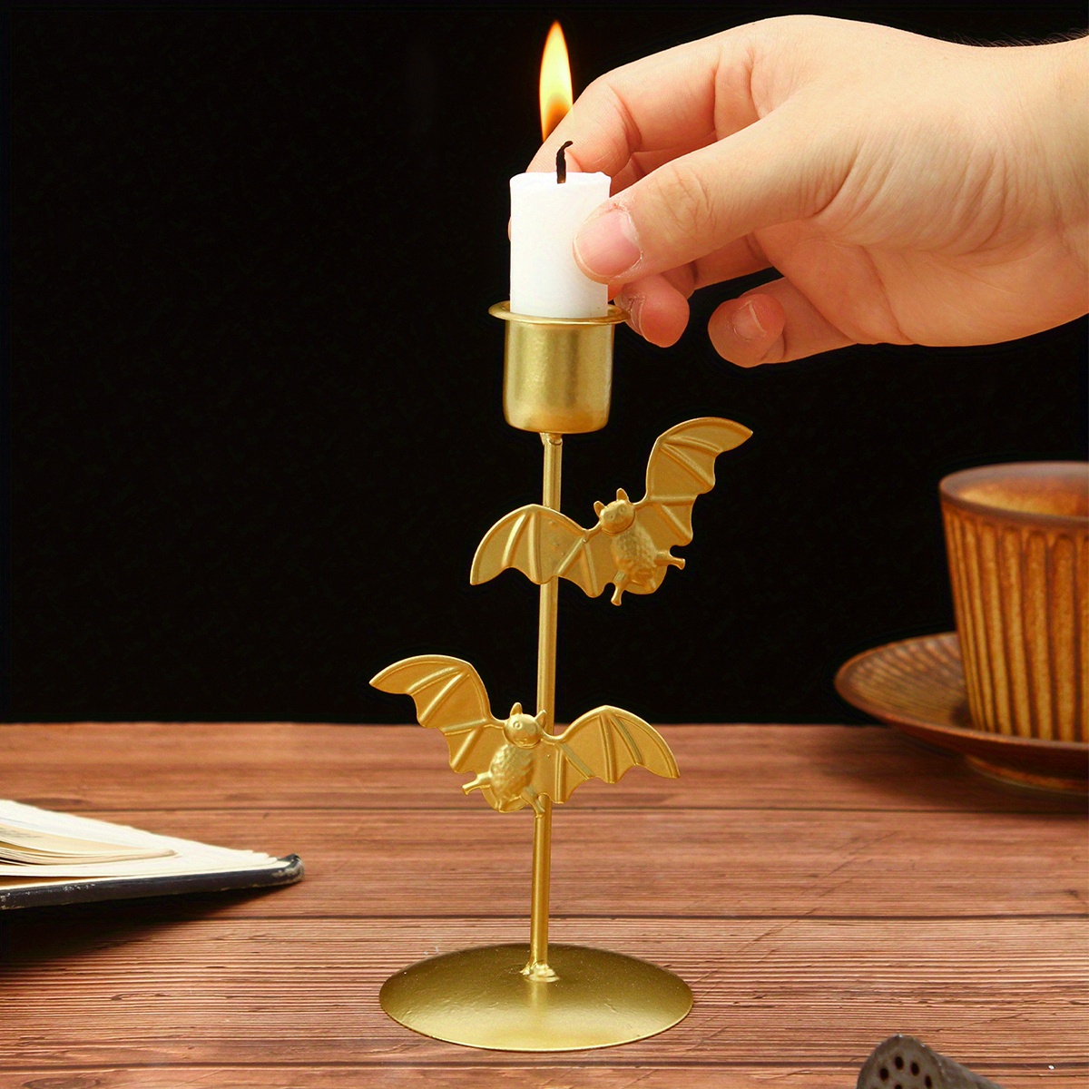 Halloween Iron Bat Candle Holder Centerpiece Art - Temu Ireland