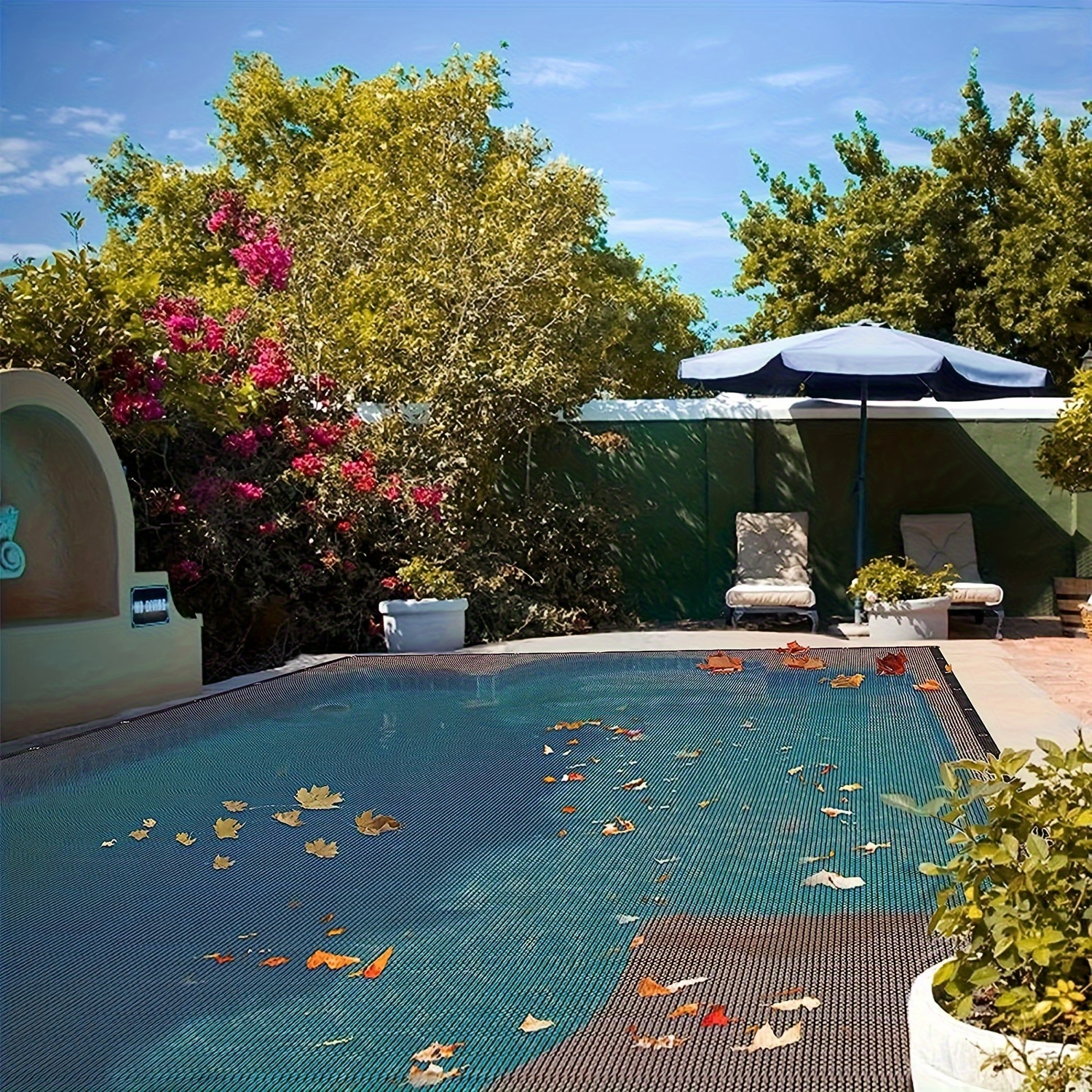 Net Cover Inground Ground Rectangle Pools Leaf Net - Temu
