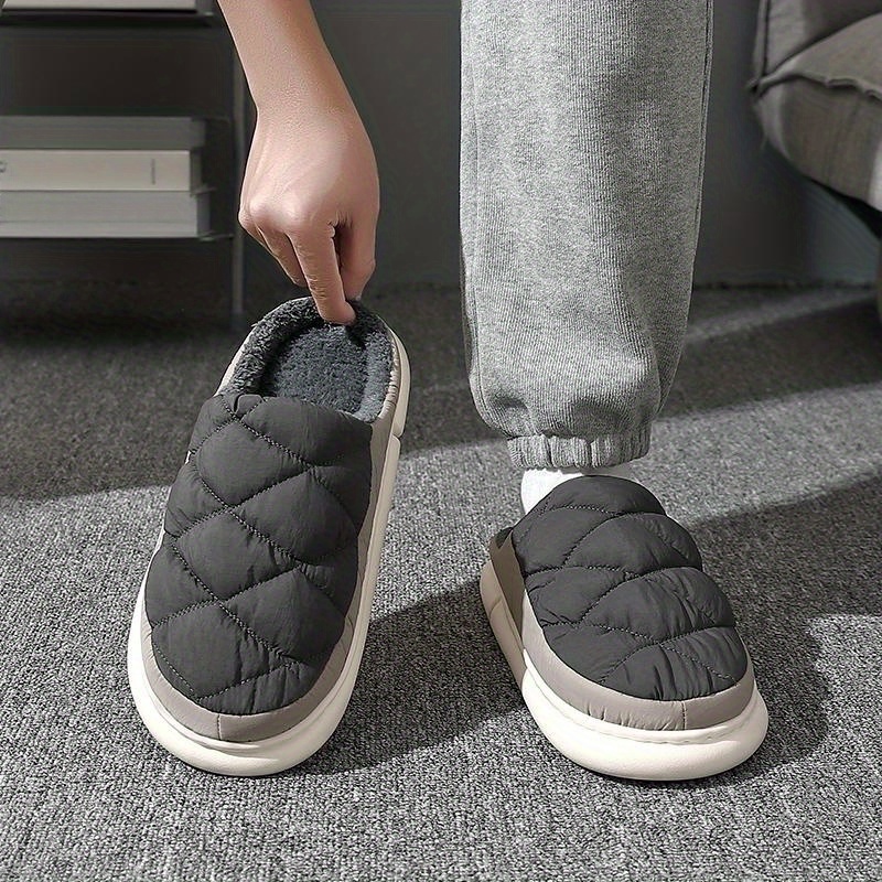 Cozy House Slippers Anti Skid Slip On Shoes Indoor For Men Winter Shoes ...