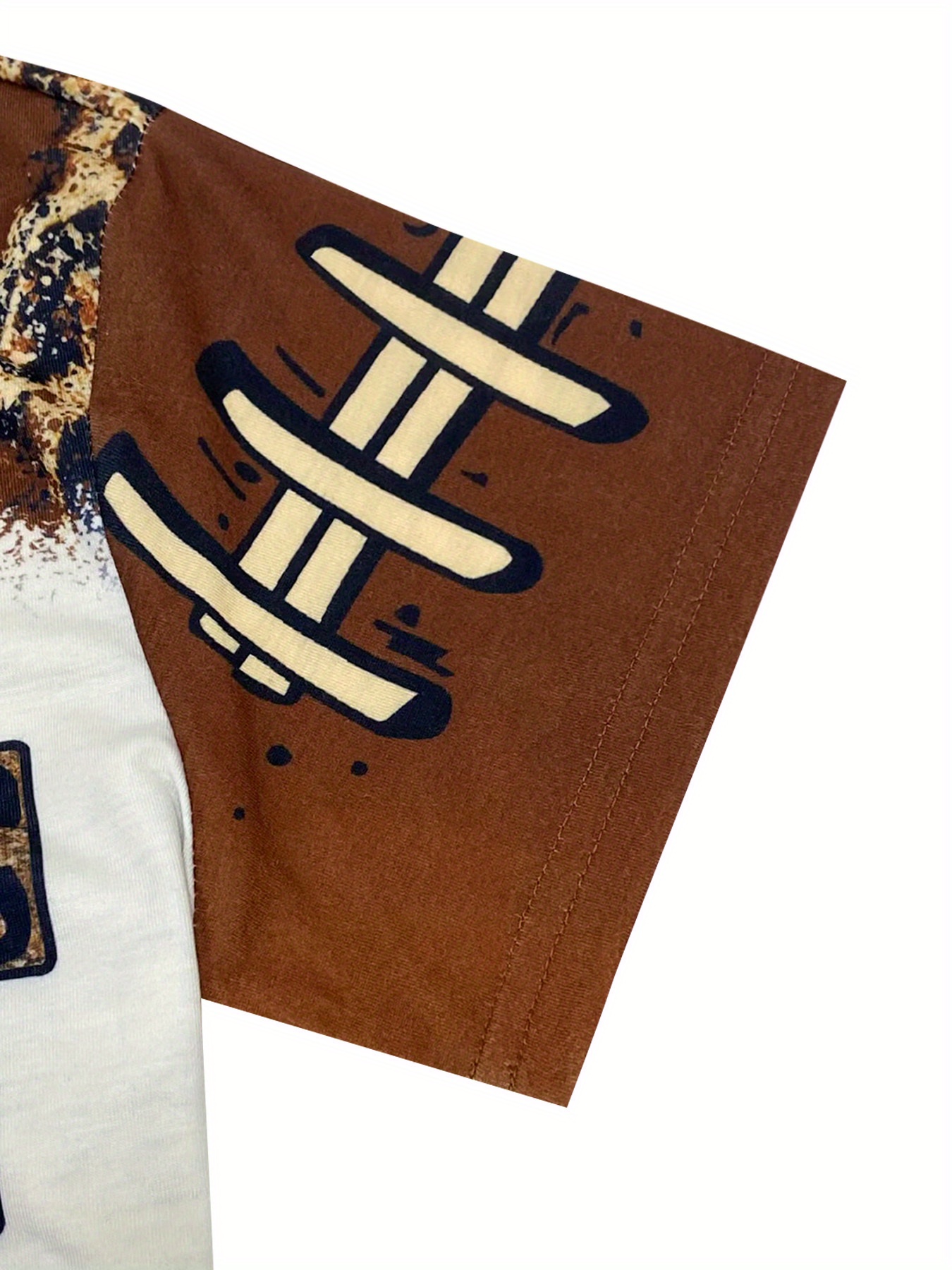 Rugby Letter Print Crew Neck T shirt Casual Short Sleeve Top - Temu ...